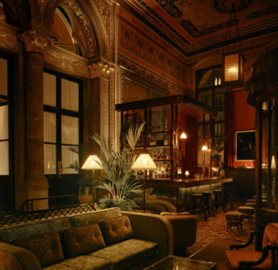 Gothic Bar at London St. Pancras International Station